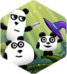 3 Pandas in Fantasy | Free Games Tastyplay.com
